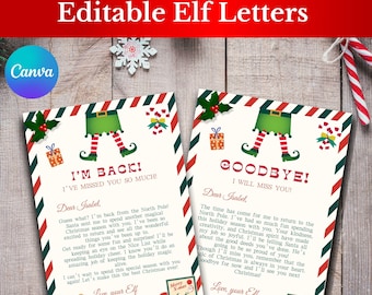 Editable Elf Arrival & Goodbye Letter Templates: Christmas Magic (A4 ...