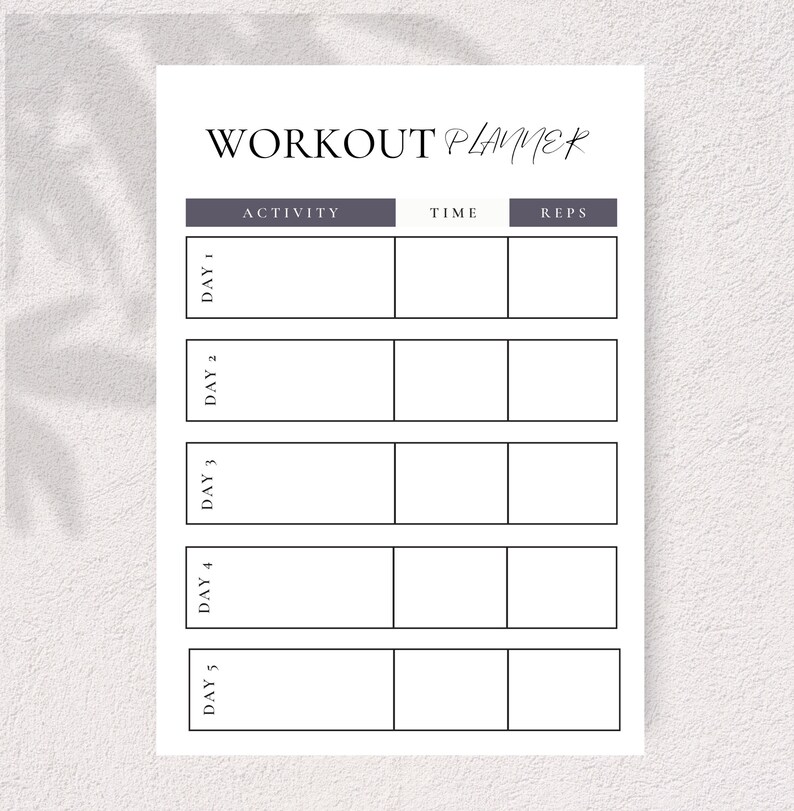 Fitness Planner | Workout Planner | Workout Tracker | Meal Planner ...