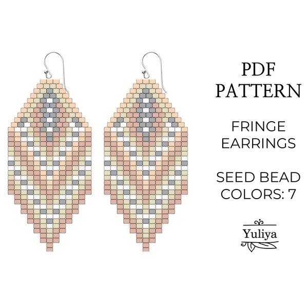 Peyoted Beaded Pattern, Flower Peyote Design, Beaded Bracelet Pattern ...