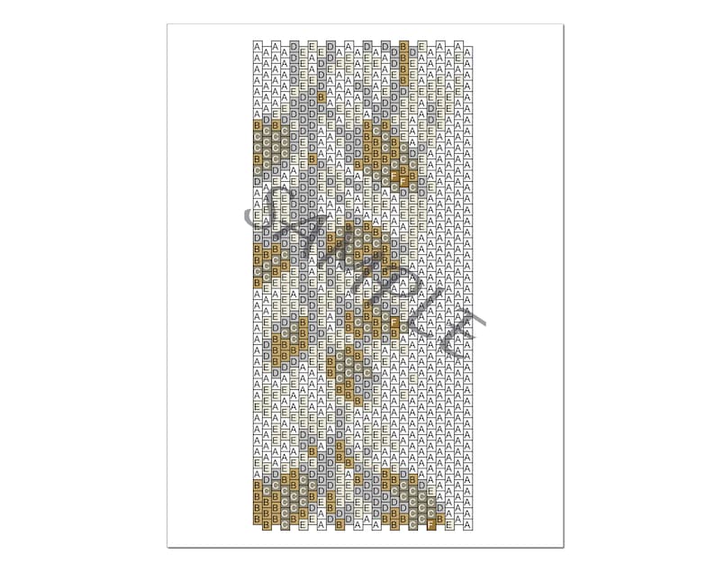 Floral Peyote Bracelet Pattern, Even Count Stitch Beaded, Peyoted ...