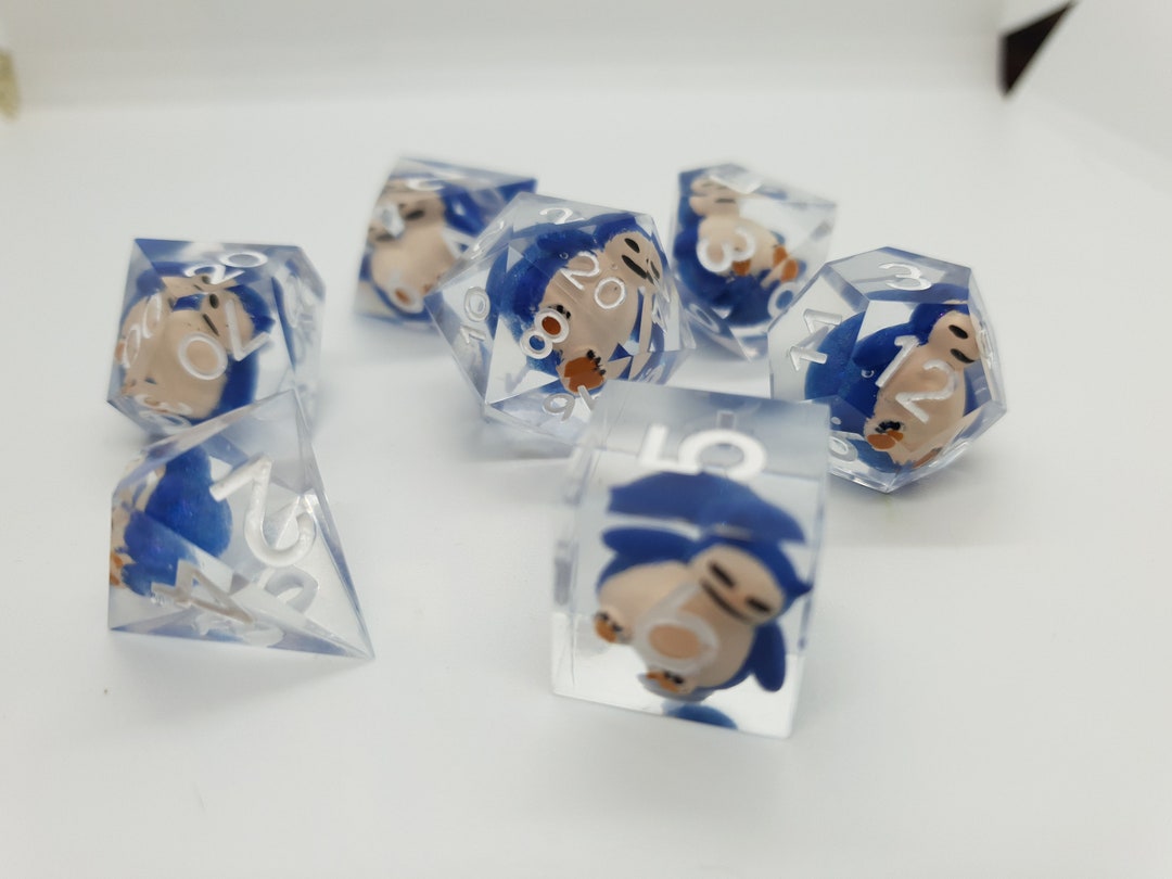 Snorlax Sharp Edged Dice Set Commission - Etsy