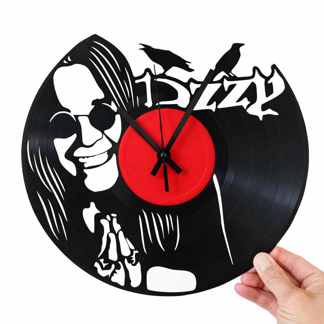 Rock Legend Vinyl Wall Clock – Classic Heavy-metal Gift – Handmade ...