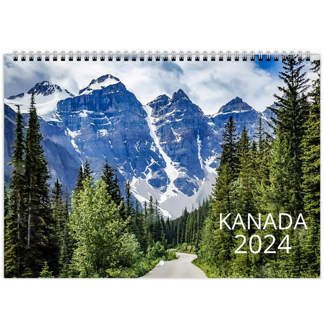 Canada Wall Calendar A4 2024 - Etsy