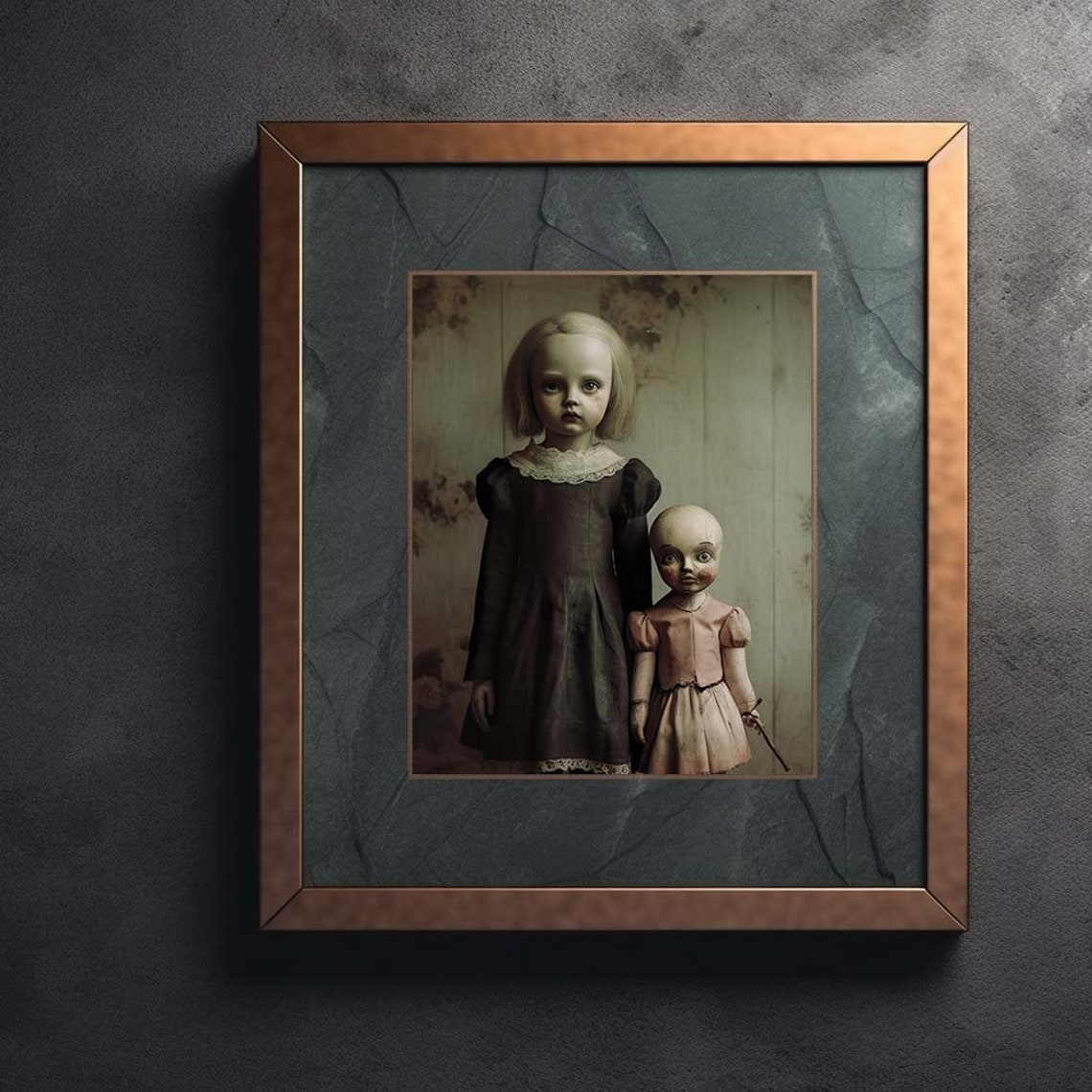 Printable Halloween Digital Wall Art Set of 5 Horror Dolls. Scary ...