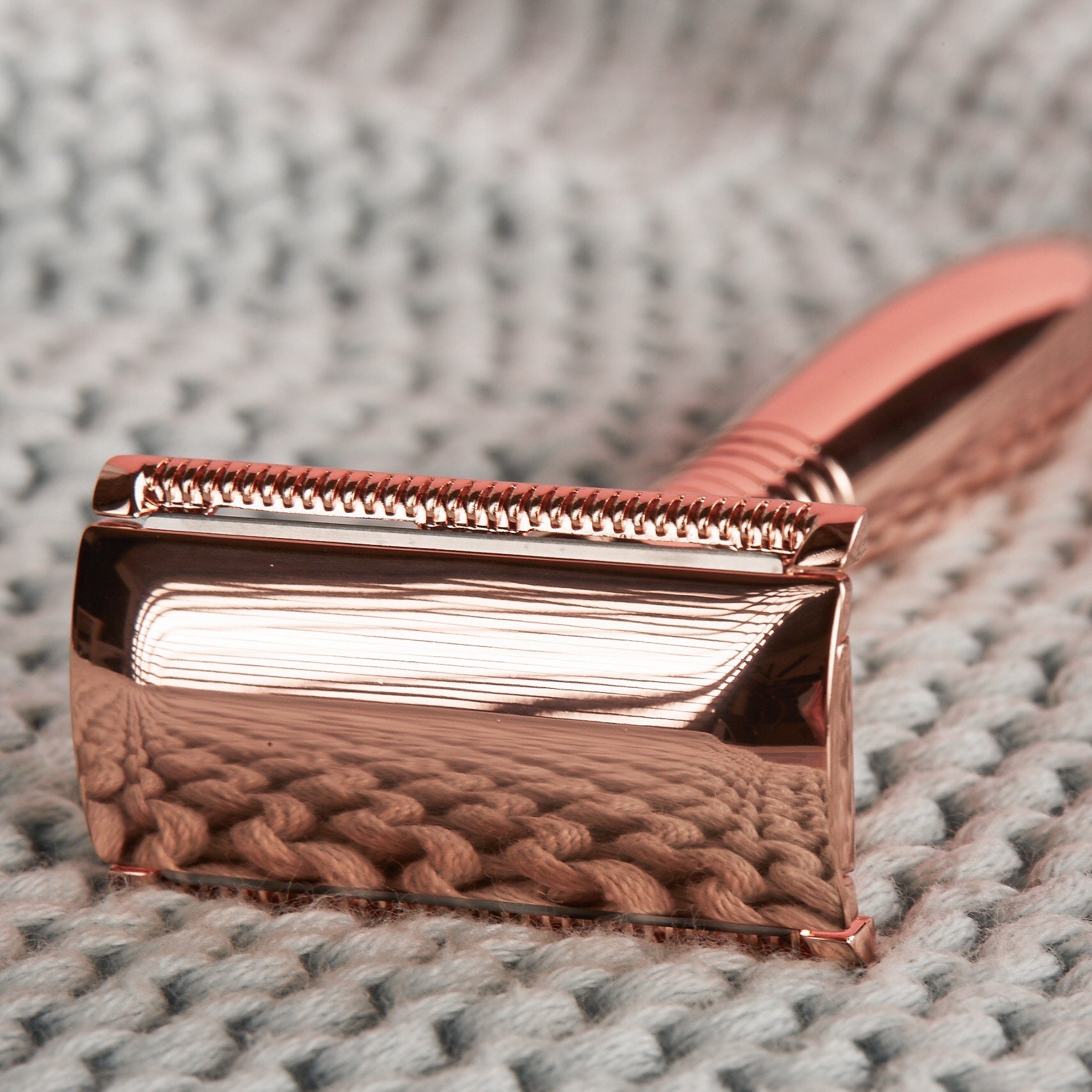 LYLA Rose Gold Safety Razor With 5 Razor Blades Eco Friendly - Etsy