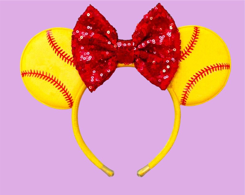Blinged Disney Mickey Ears Baseball Softball - Etsy