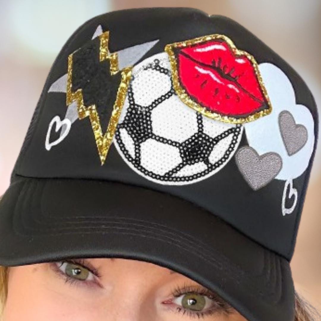 Trucker Hat Soccer Trucker Hat Soccer Patch Hat Stitched Trucker Hat Soccer Mom Hat Team Mom ...