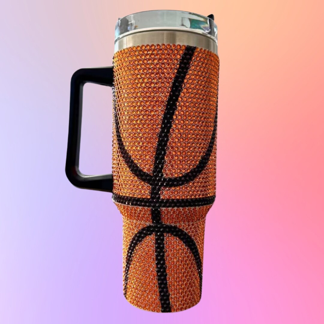 Blinged Out Basketball Stanley Inspired Tumbler - Etsy