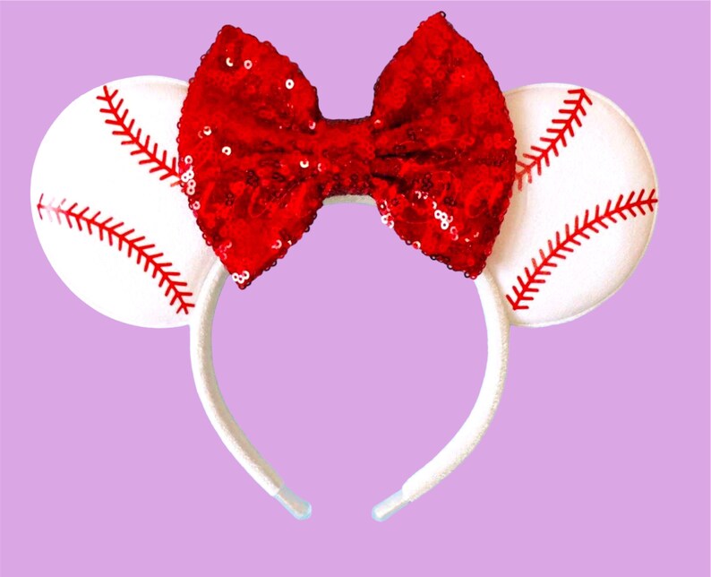 Blinged Disney Mickey Ears Baseball Softball - Etsy