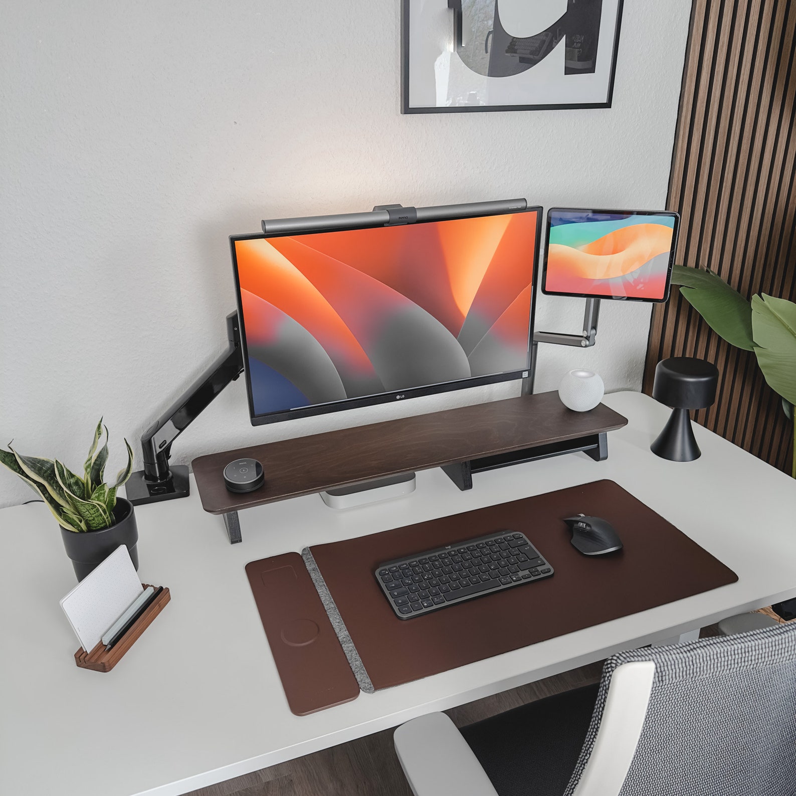 Monitor Stand Riser Ergonomic Monitor Desk Shelf Oak/walnut Wood for ...