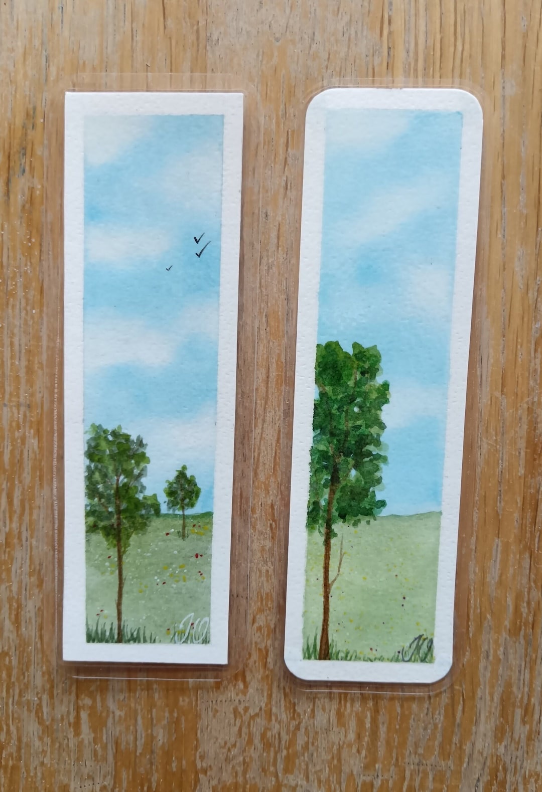 Handmade Boookmark Laminated Set of 2 - Etsy