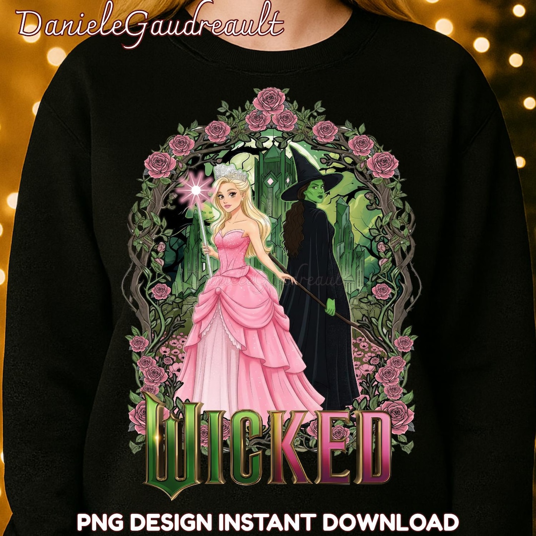 Wicked Witch Png, Musical Theater Fan Gift, Broadway Show Sublimation ...