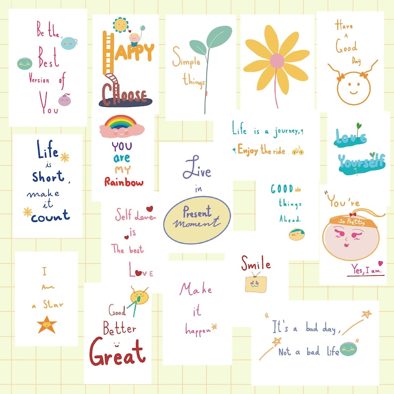 Motivational Postcards - Etsy UK