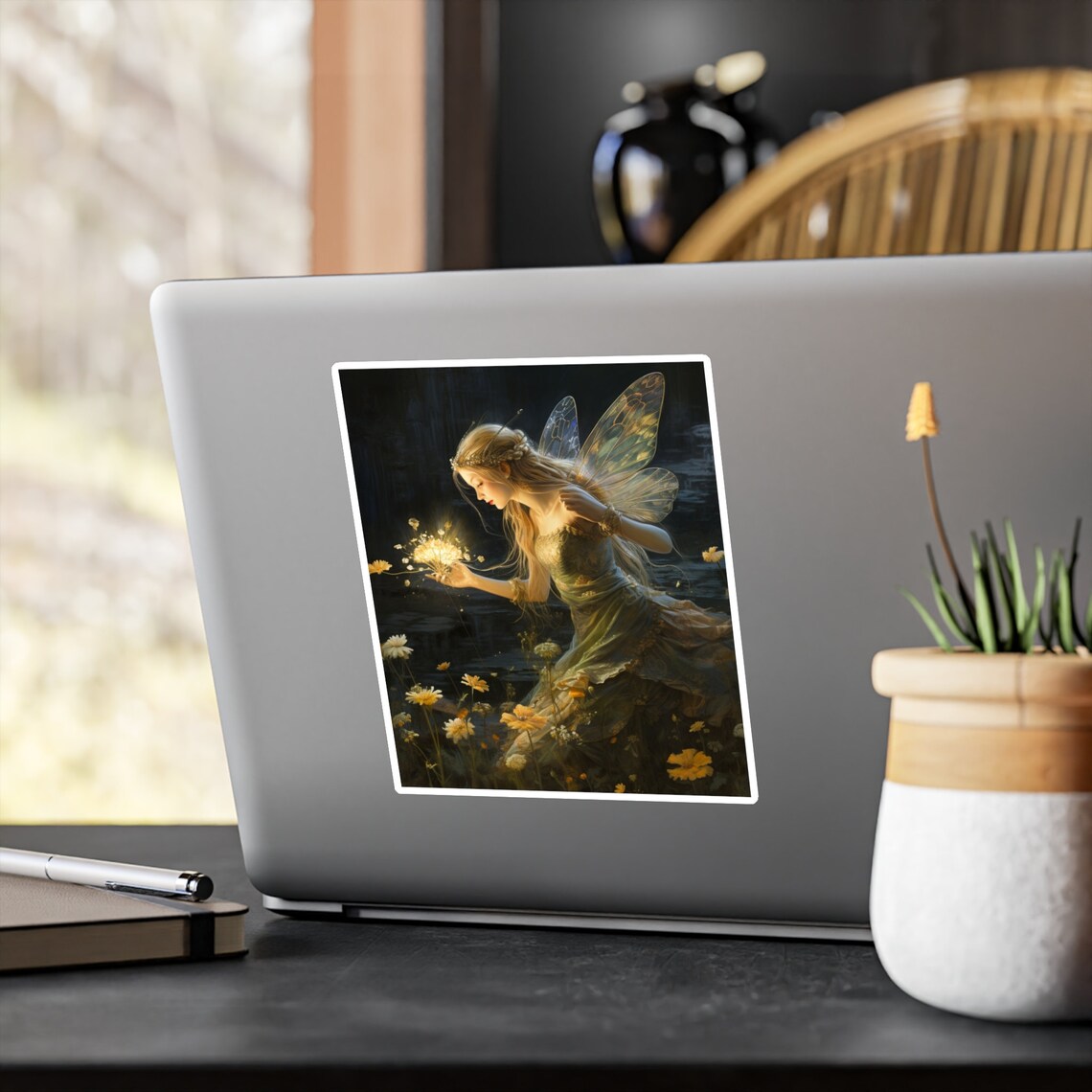 Fairy in the Garden Fae Faefolk Lights Fairy Sticker Faery Sticker ...