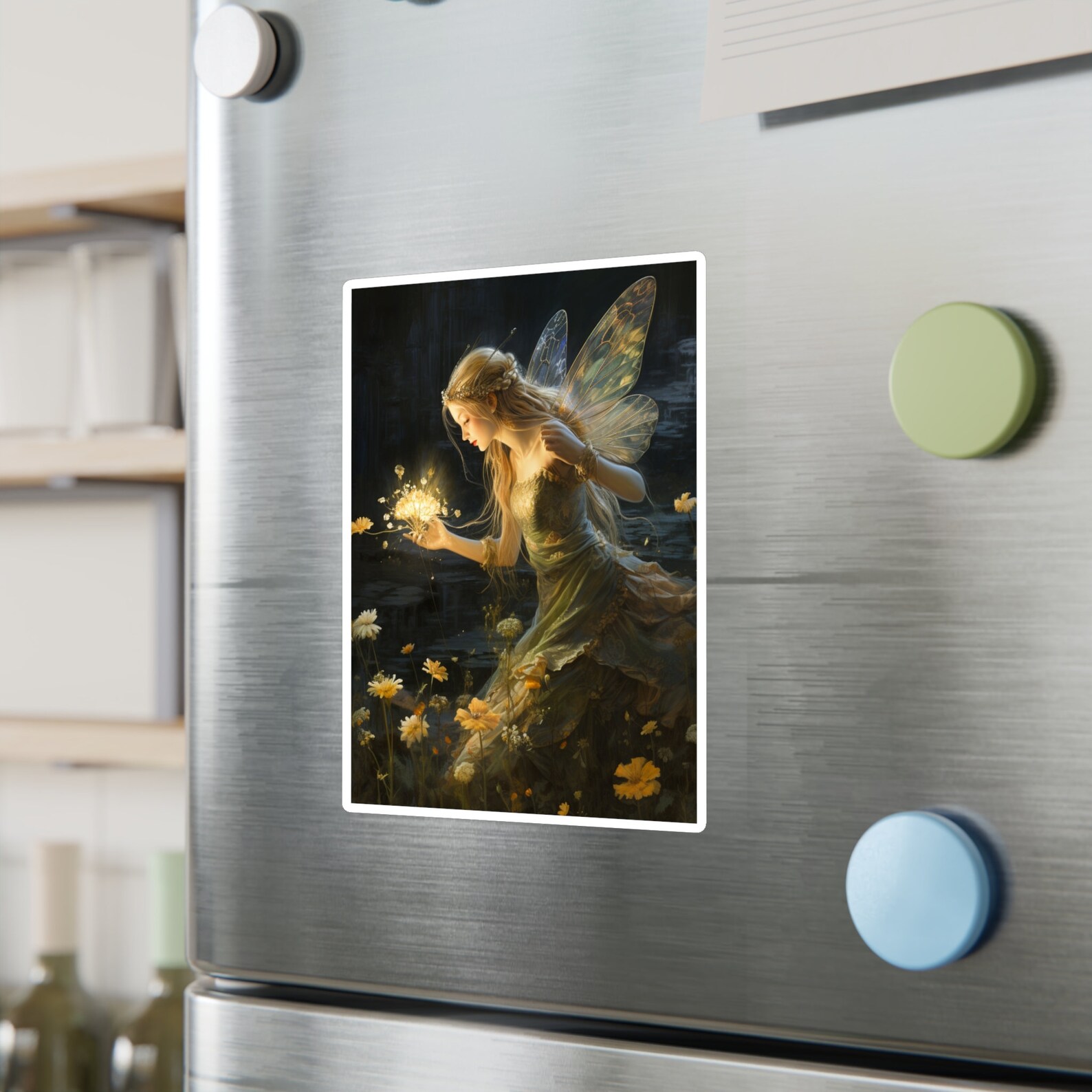 Fairy in the Garden Fae Faefolk Lights Fairy Sticker Faery Sticker ...