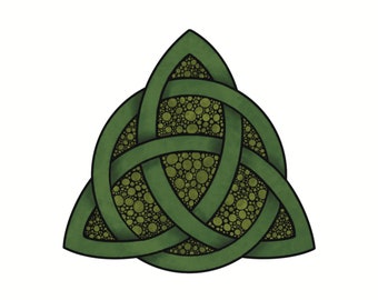 Green and White Celtic Knot Shamrock Erin Go Bragh Sticker Decal - Etsy