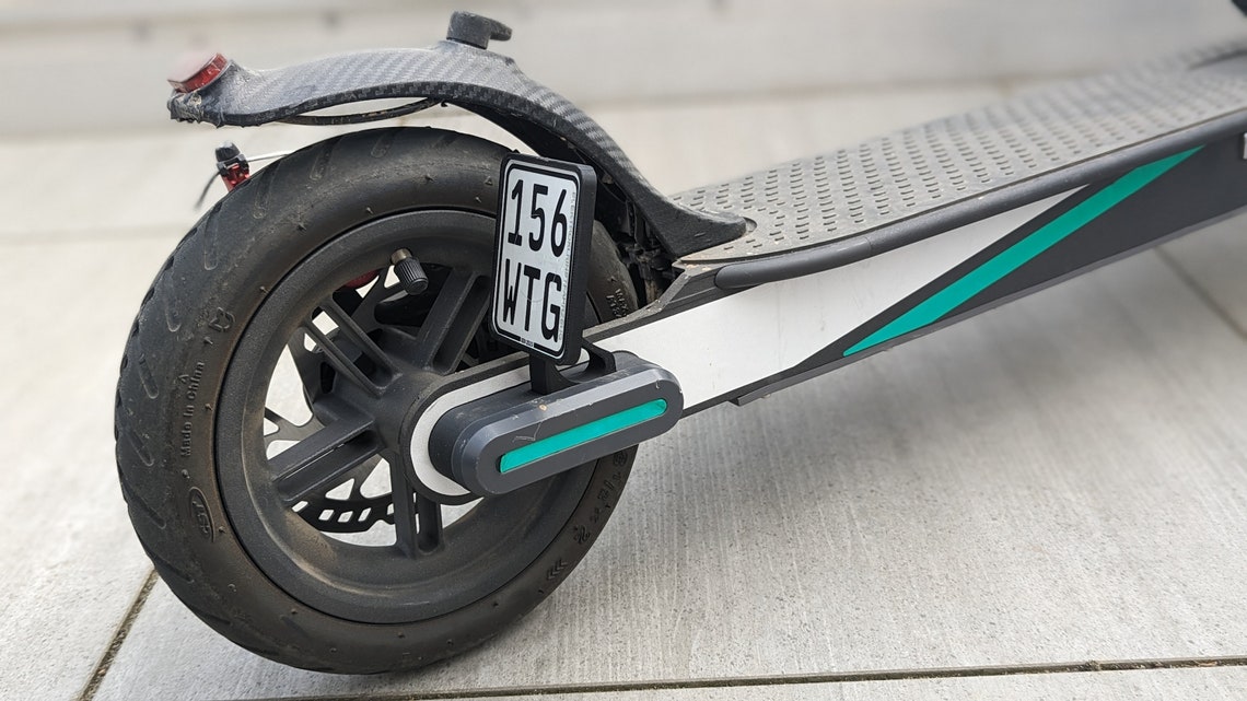 Side-mounted License Plate Holder for Xiaomi Electric Scooters - Etsy