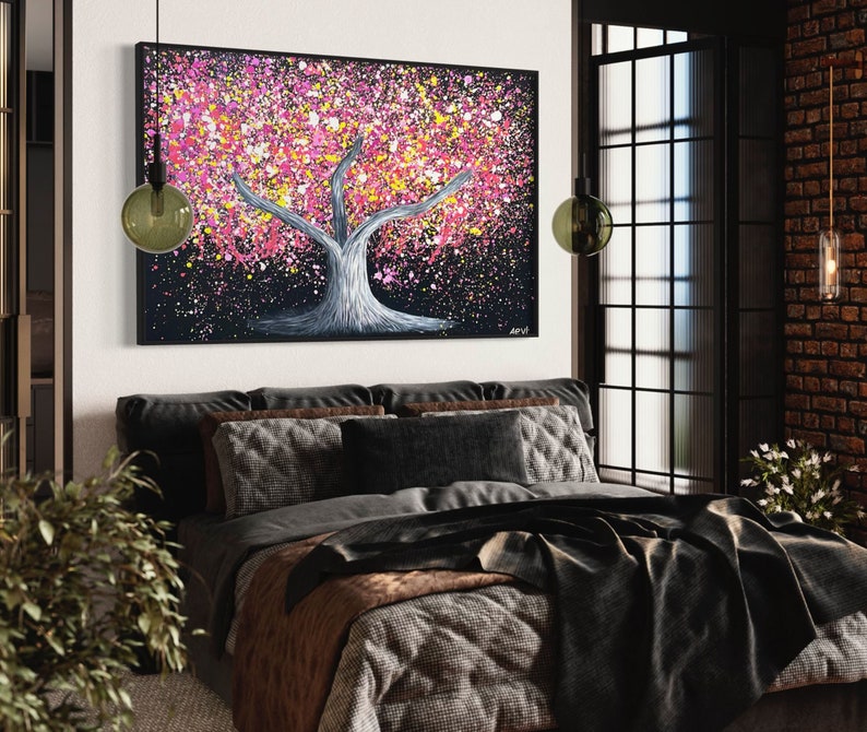 Colorful Abstract FAMILY TREE of Life Canvas Print PAINTING - Etsy Israel
