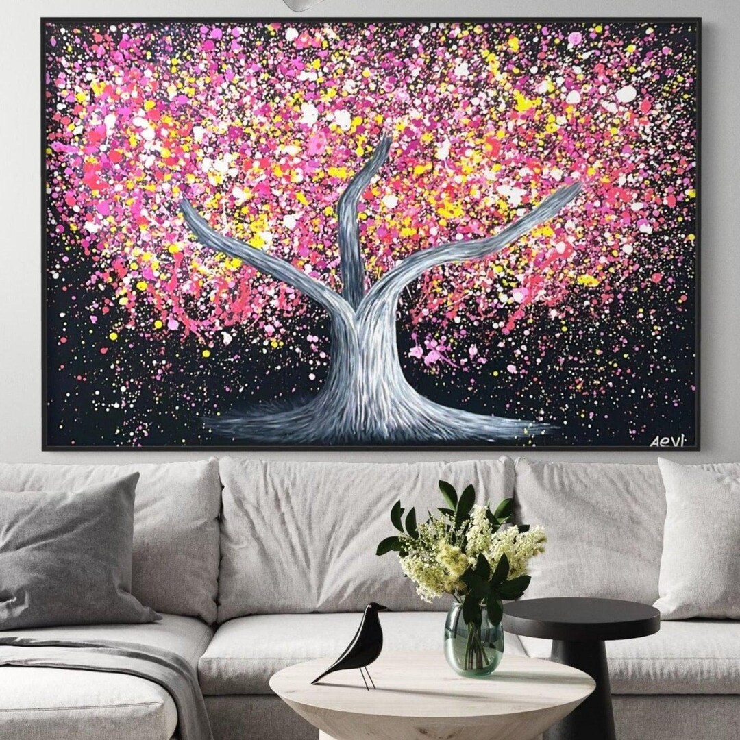 LIMITED EDITION PRINT Tree of Happines Pink Magic - Etsy