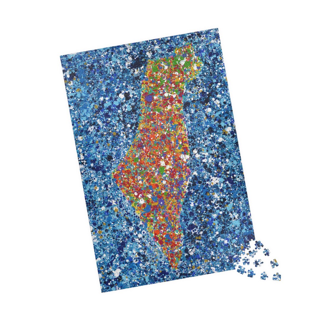 Puzzle Map of Israel - Etsy