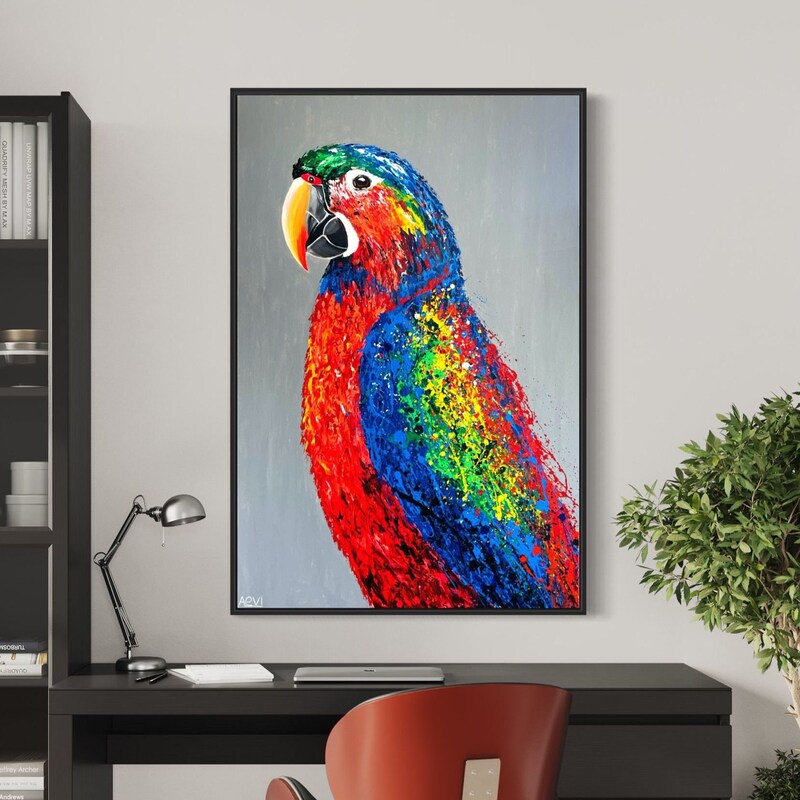 Parrot Painting - Etsy