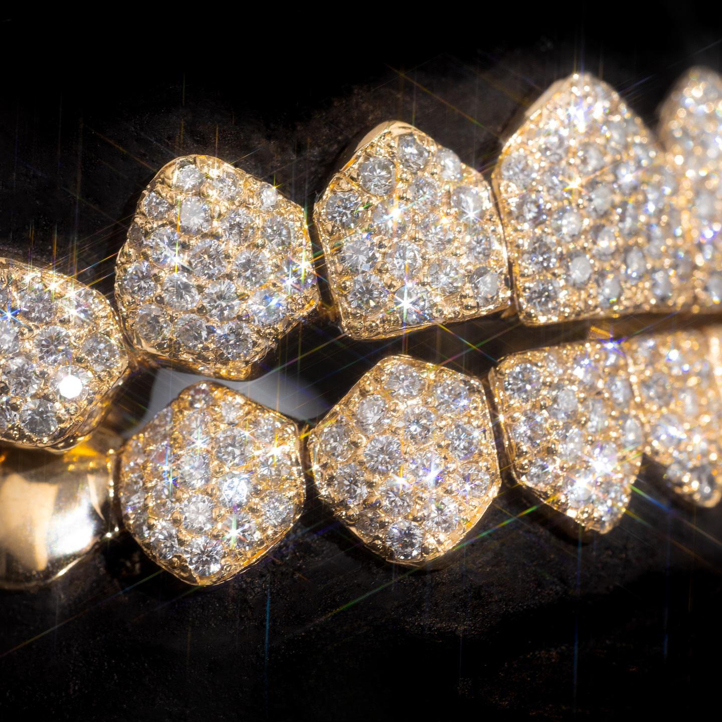 8.24 CT Real VVS Moissanite Diamond Grillz, Iced Moissanite Diamond ...