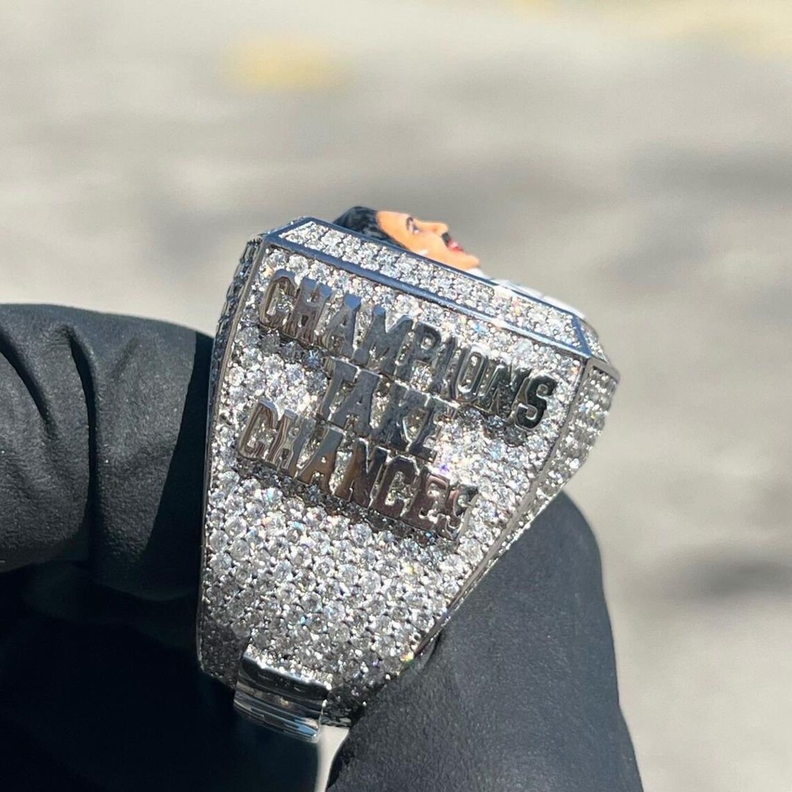 Men's Iced Out VVS Diamond Ring, Custom 3D Men Moissanite Ring, Hip Hop ...