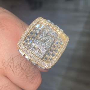 Rapper Men Champion Ring Hip Hop Customize Trendy Design Silver Ring ...