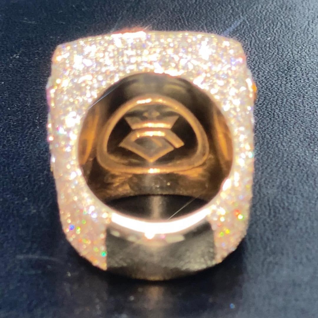 Custom Initial Letter Ring for Men Iced Out VVS Moissanite Hip Hop Ring ...