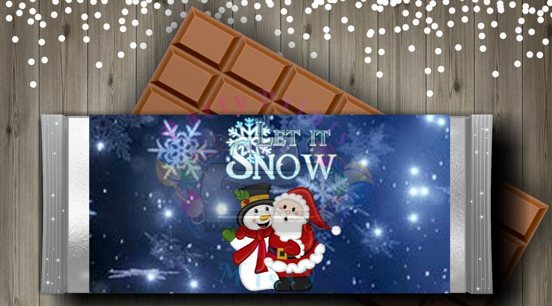 Let It Snow Candy Bar Wrappers DIGITAL FILE ONLY - Etsy