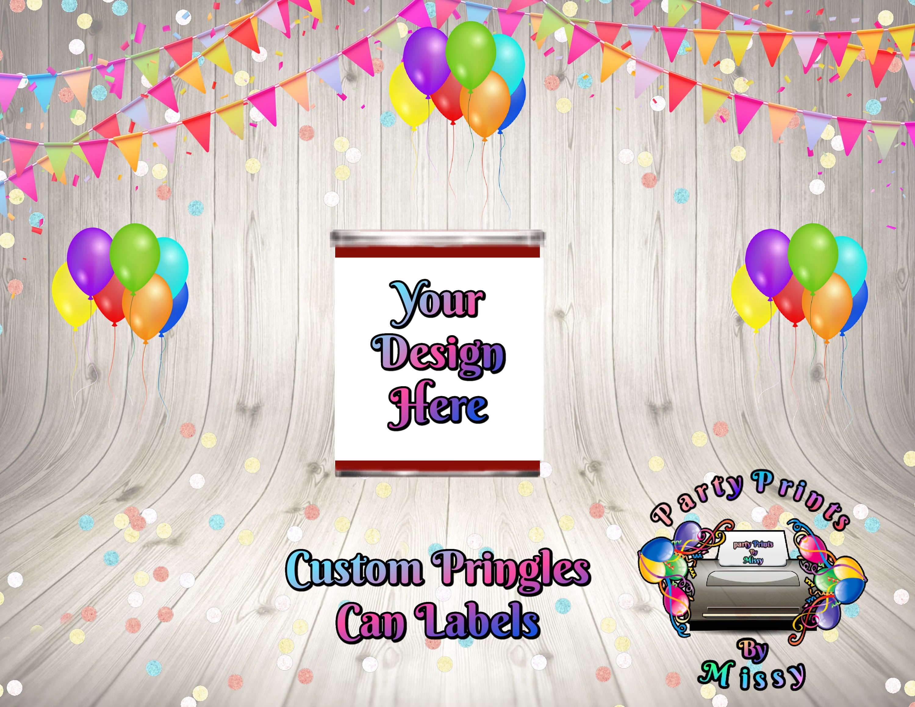 Custom Party Packs Order Digital File Only - Etsy