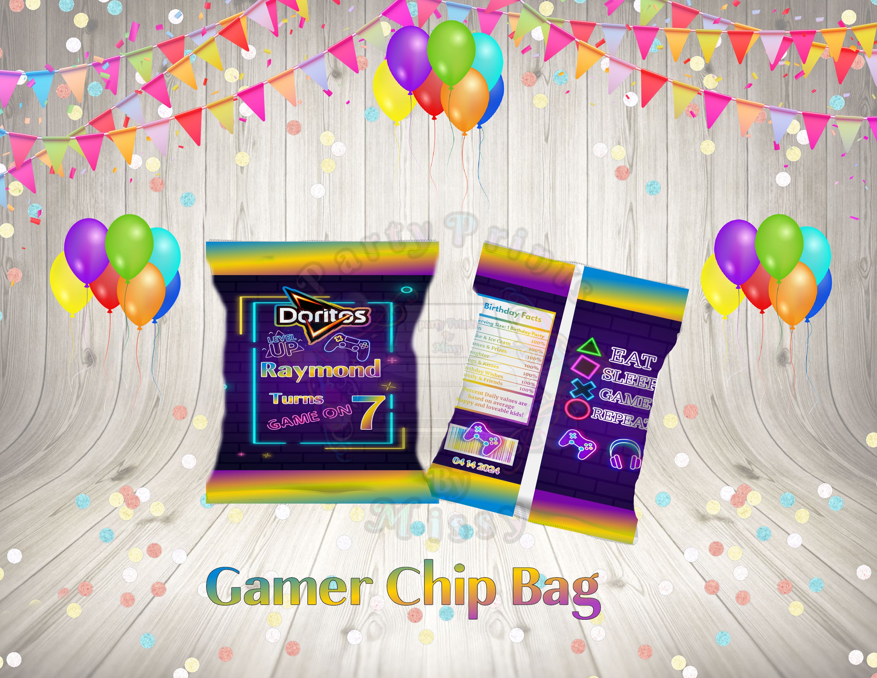 Gamer Doritos Chip Bags Digital File Only!!! - Etsy