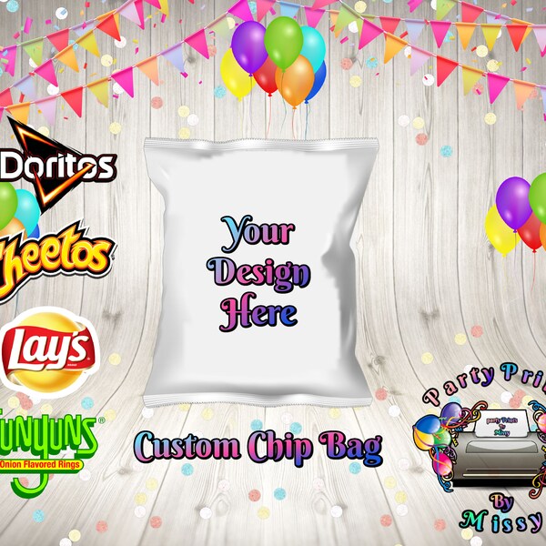 Custom Chip Bags - Etsy