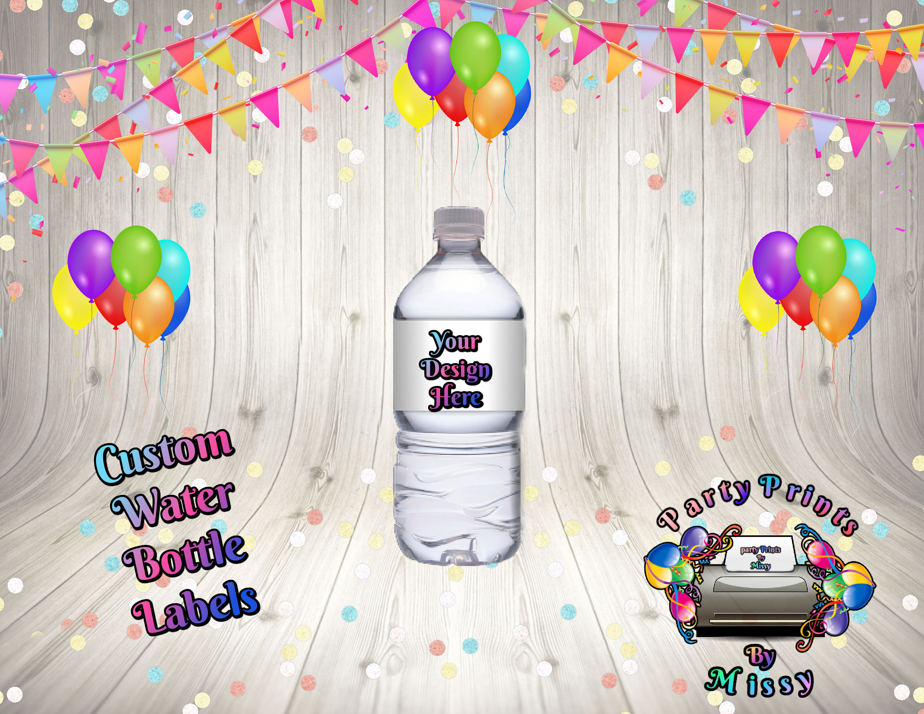 Custom Party Packs Order Digital File Only - Etsy