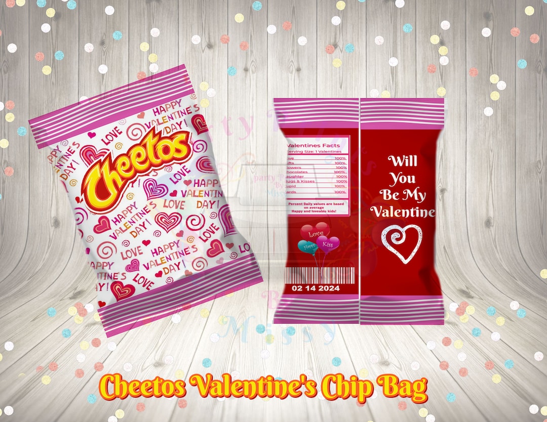 Cheetos Valentine's Chip Bag Digital File Only - Etsy
