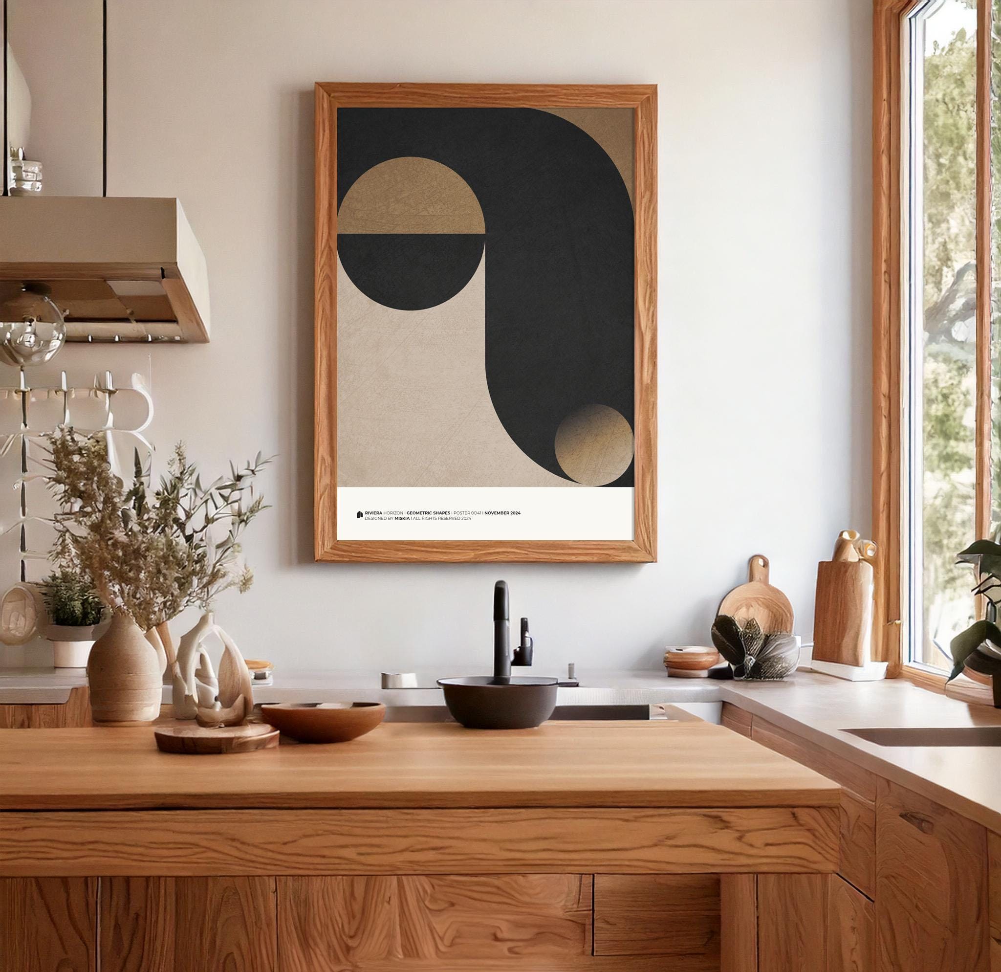 Elegant Geometric Shapes - Minimalist Art Deco Poster - Etsy