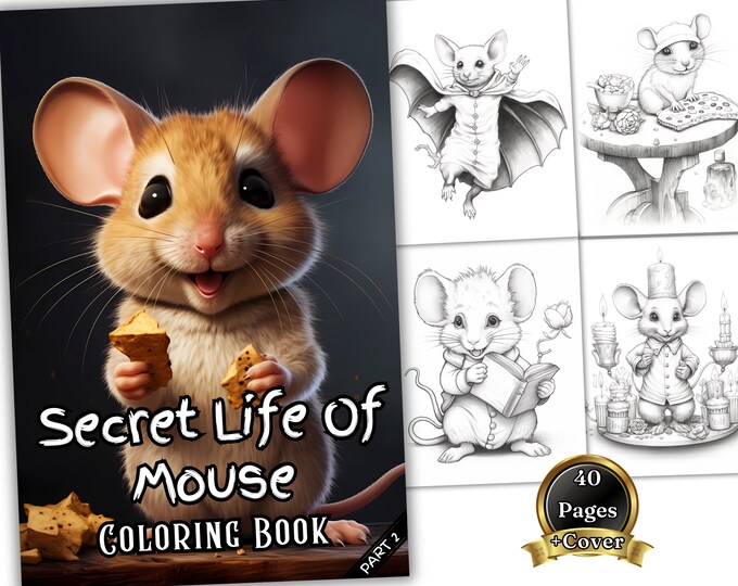 40 Secret Life of a Mouse Part 2 Coloring Book Coloring Pages Adults ...