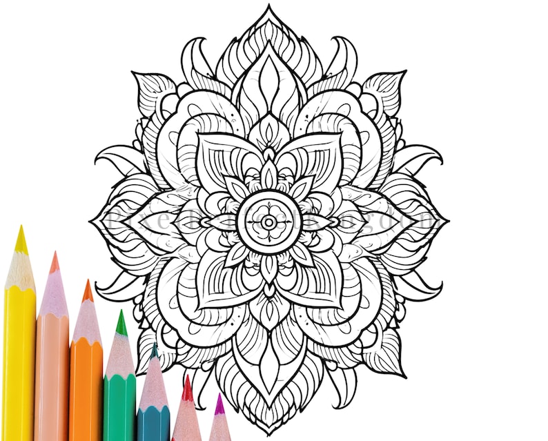 100 Printable Mandala Coloring Pages Adults Kids Mandala - Etsy