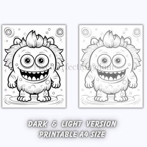 Happy Monsters Coloring Pages 50 Unique Happy, Lovable, Friendly ...