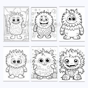 Happy Monsters Coloring Pages 50 Unique Happy, Lovable, Friendly ...
