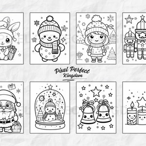 400 Printable Christmas Coloring Pages Mega Bundle, 7 Christmas ...