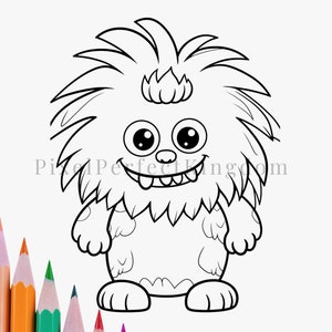 Happy Monsters Coloring Pages 50 Unique Happy, Lovable, Friendly ...