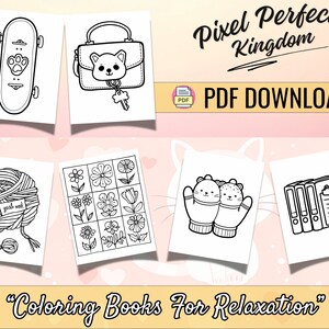 Cute & Groovy 8 Coloring Pages VOL 4: Lovely Things Coloring Book, Cute ...