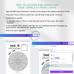 Printable Level 10 Life Journal Template, Editable Wheel of Life, Goals ...