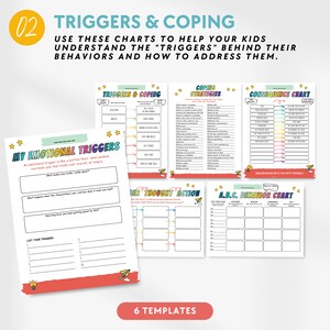 Editable Kids Behavior Chart Bundle, Toddler Behavior Tracker, Visual Charts for ADHD & Autism ...