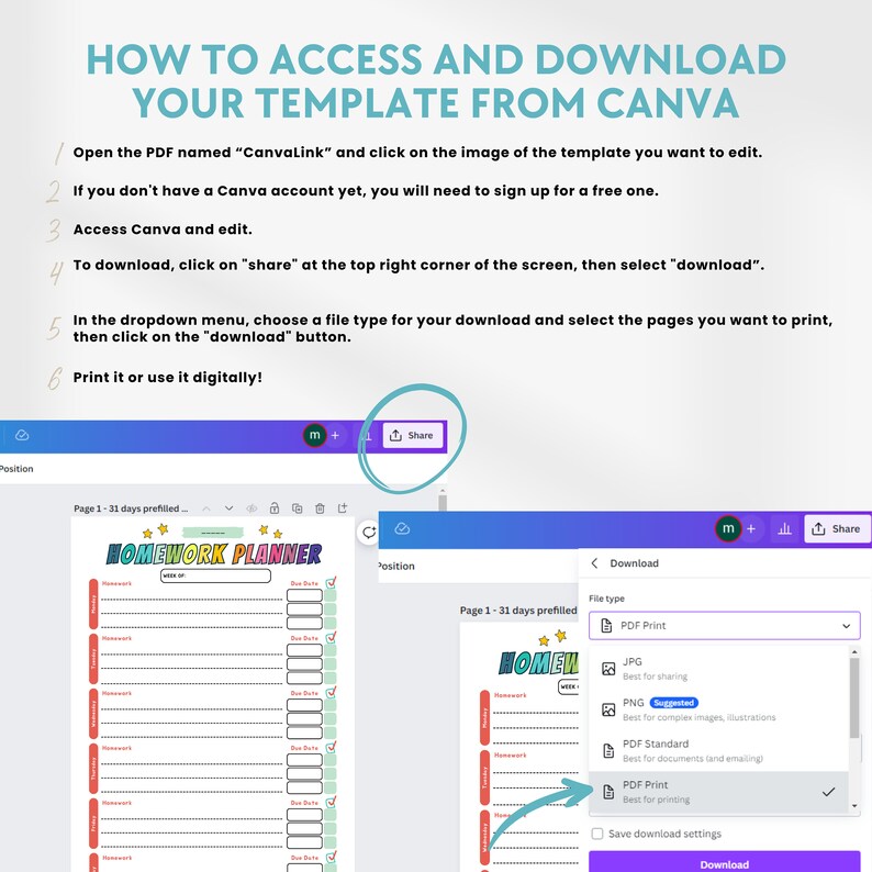 Printable Homework Tracker Bundle, Kids Homework Checklist, Weekly ...