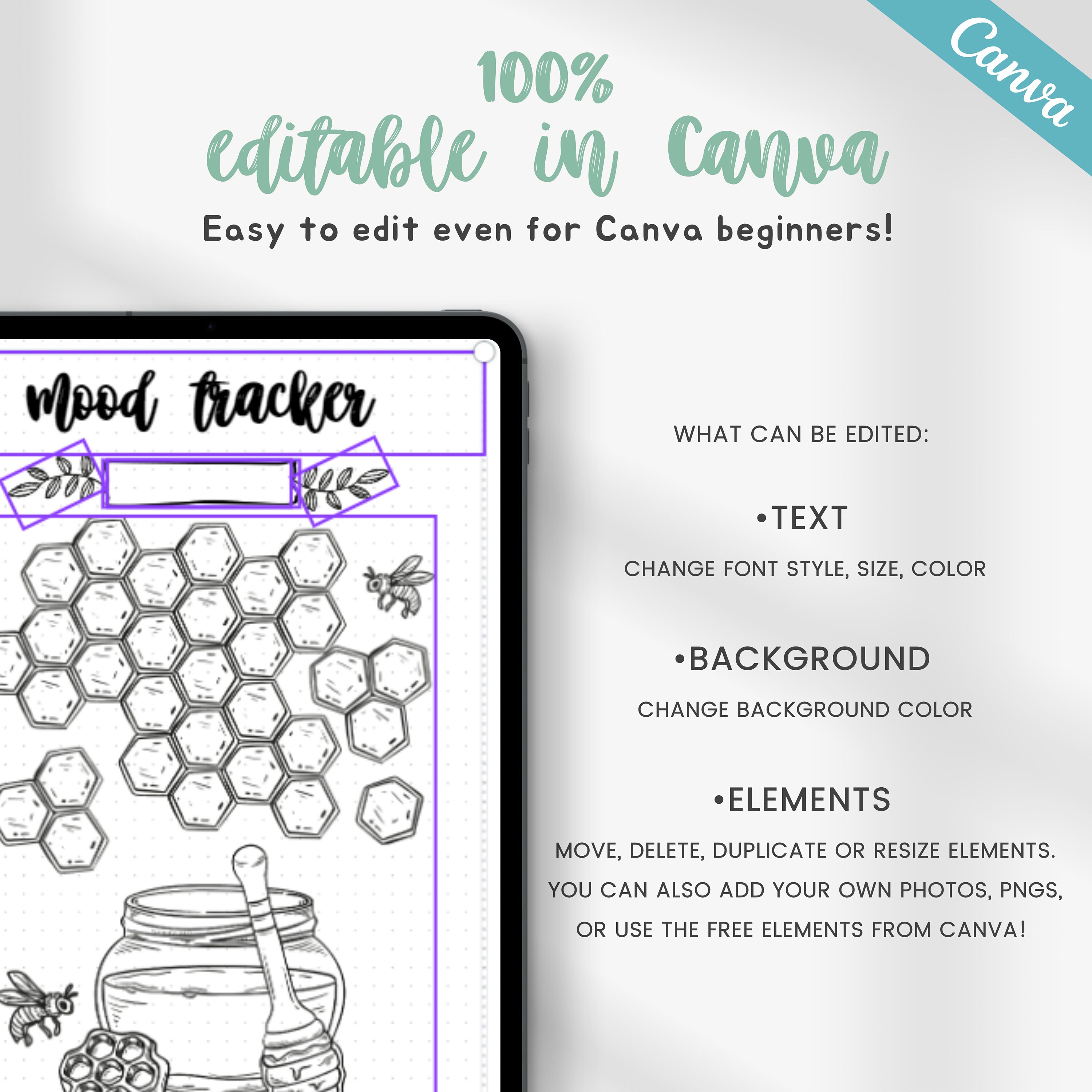 Printable Monthly Mood Tracker Bundle for Mental Wellness, Editable ...