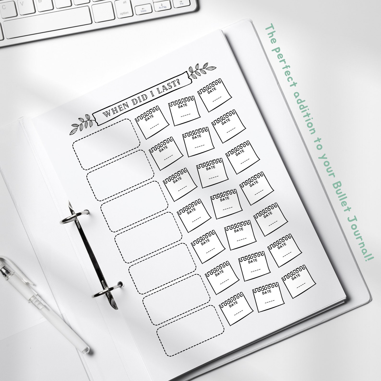 Printable When Did I Last Tracker, Task Reminder, Recurring Task ...