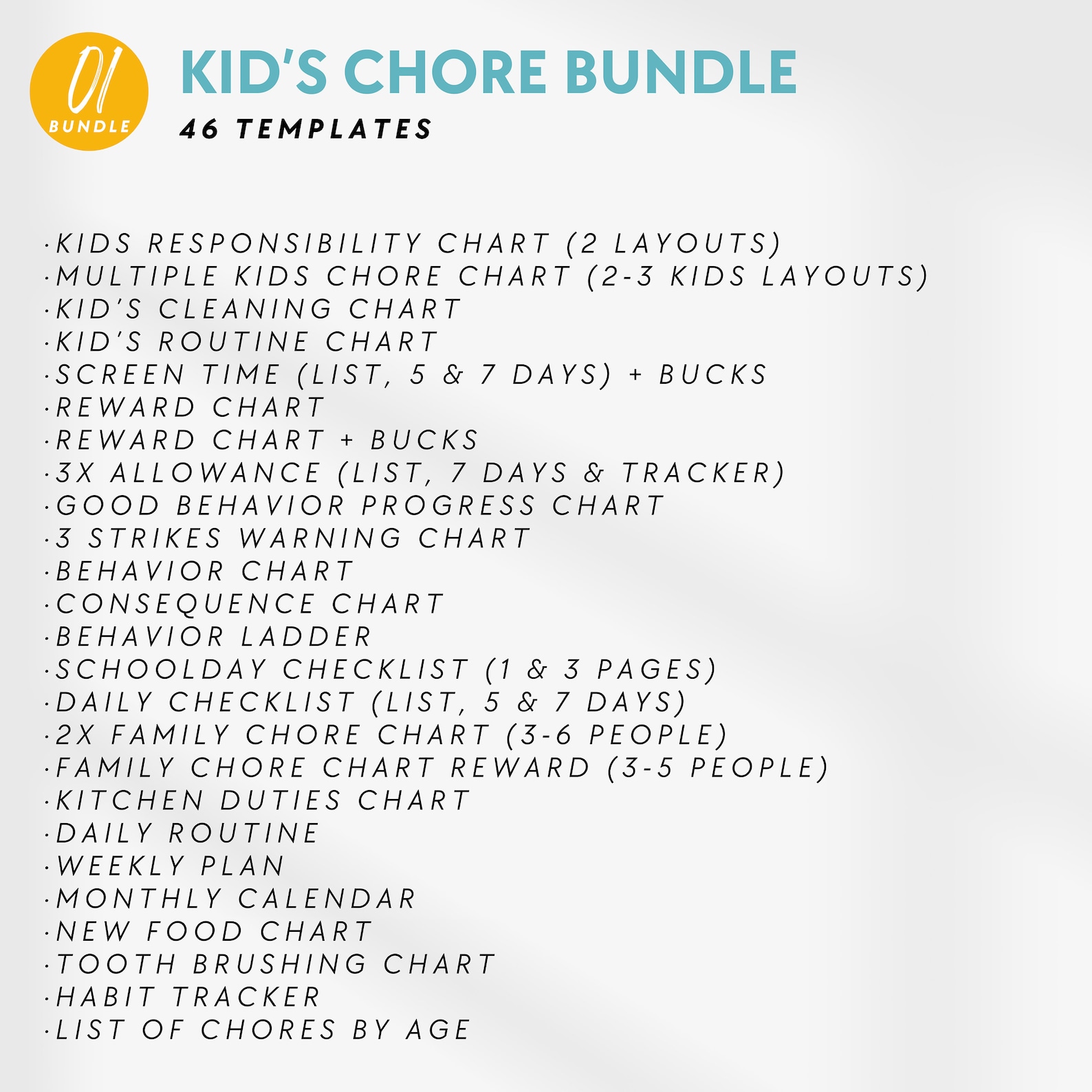 Editable Kids Chore Chart & ADHD Cleaning Planner Bundle, Reward and ...