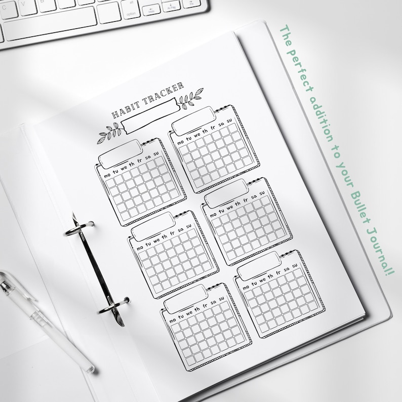 Editable Monthly Habit Tracker, Daily Routine Tracker, 30 Days Habit ...